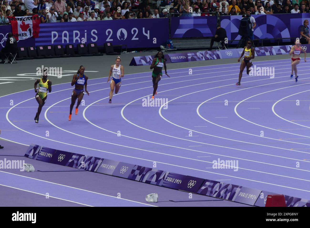 Stade de France, 93200 St Denis, France, Aug 5, 2024. Under intense ...