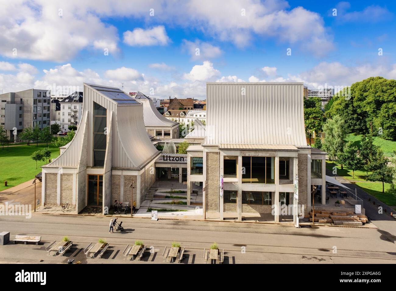 Utzon Center designed by architect Jørn Utzon in Aalborg, Jutland ...