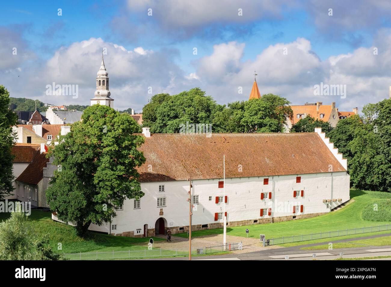 16th-century half-timbered Aalborghus Castle in Aalborg, Jutland ...
