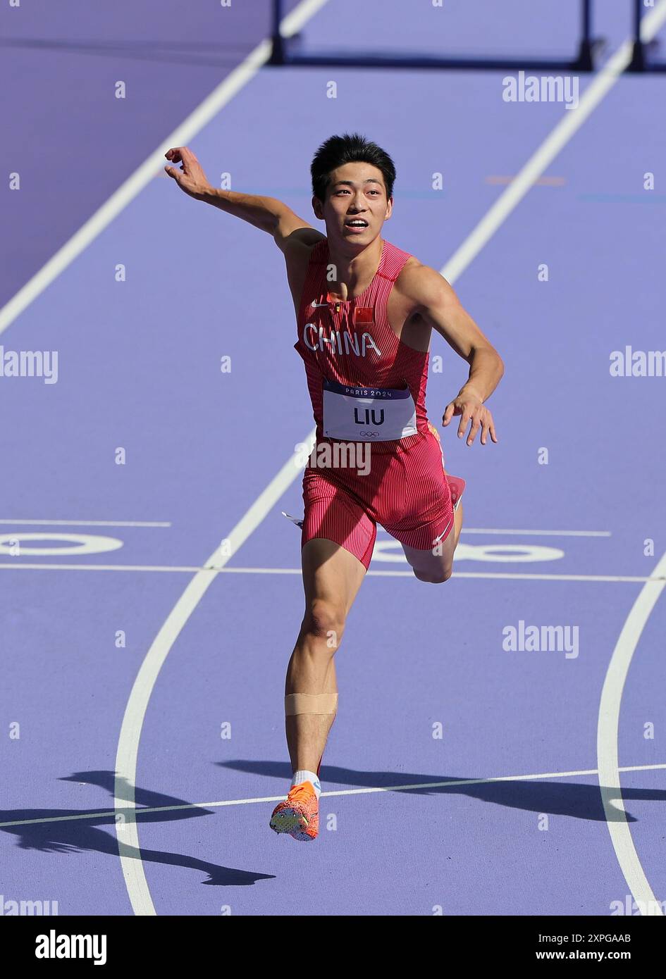 Paris, France. 6th Aug, 2024. Liu Junxi of China competes during the ...
