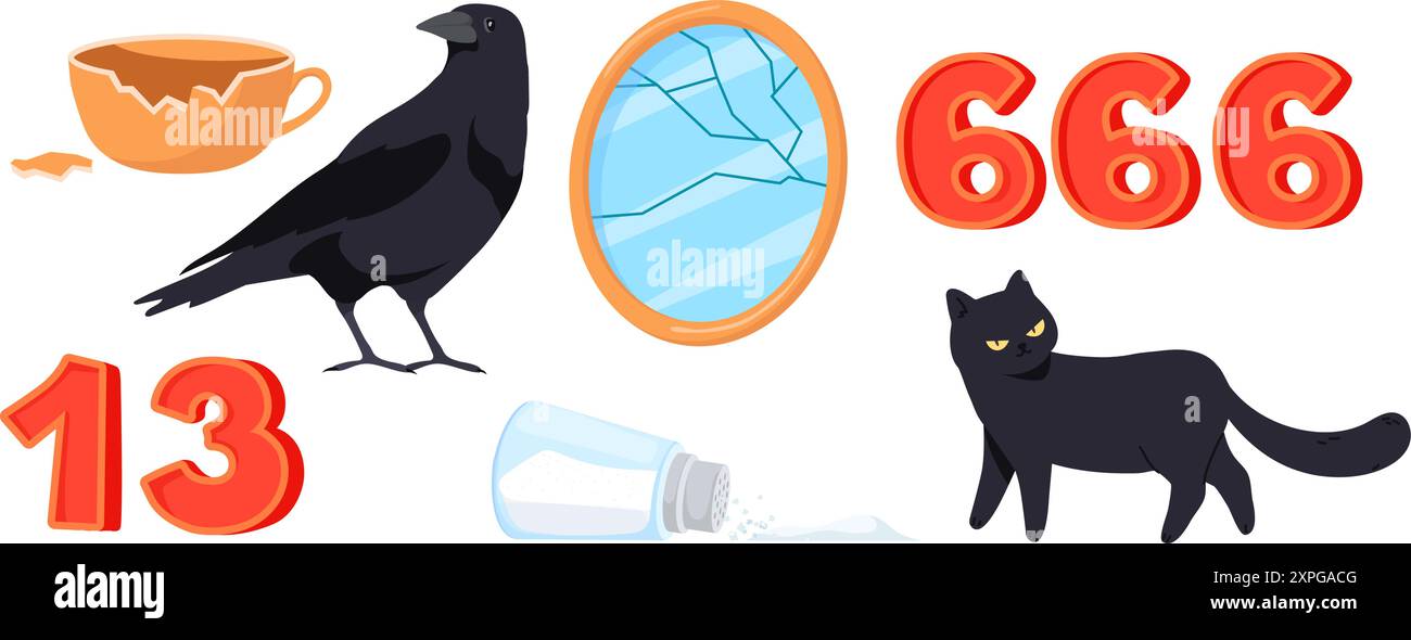 Bad luck symbols Cut Out Stock Images & Pictures - Alamy