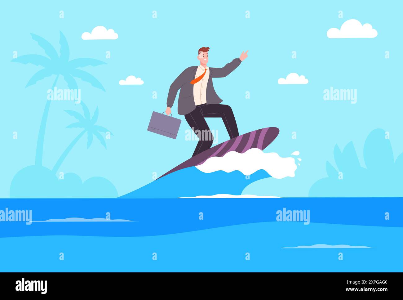 High surf challenge Stock Vector Images - Alamy