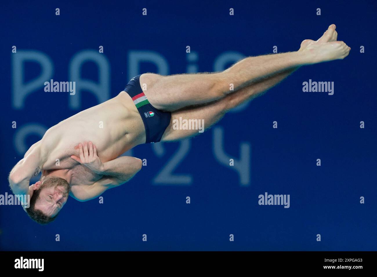 Italy's Lorenzo Marsaglia competes in the men's 3m springboard diving ...