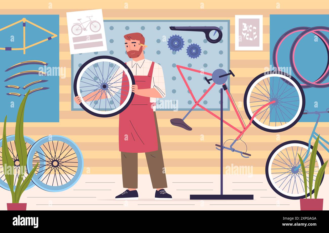 Bike tools street Stock Vector Images - Alamy