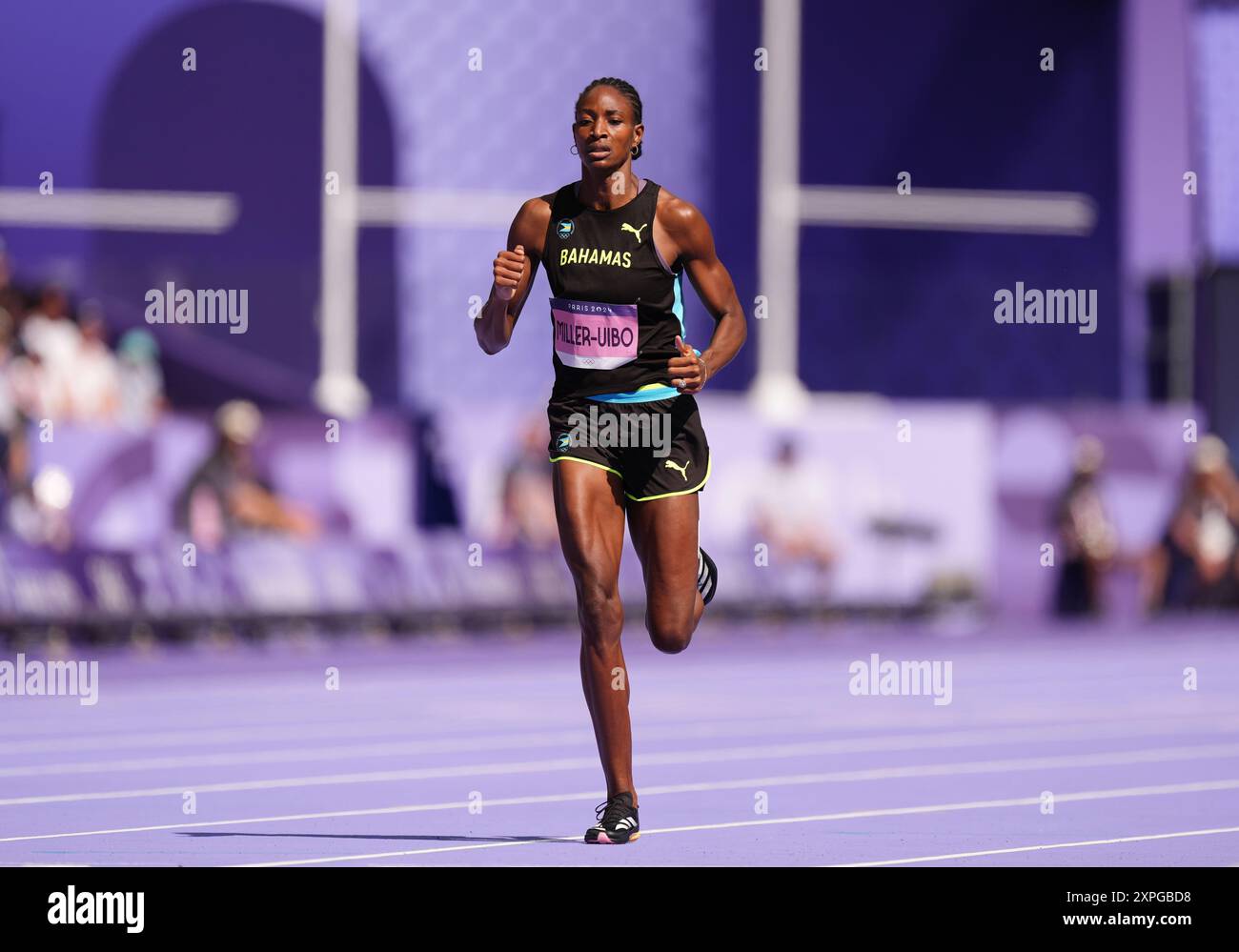 Bahamas' Shaunae Miller-Uibo during her Women's 400m Repechage Heat at ...