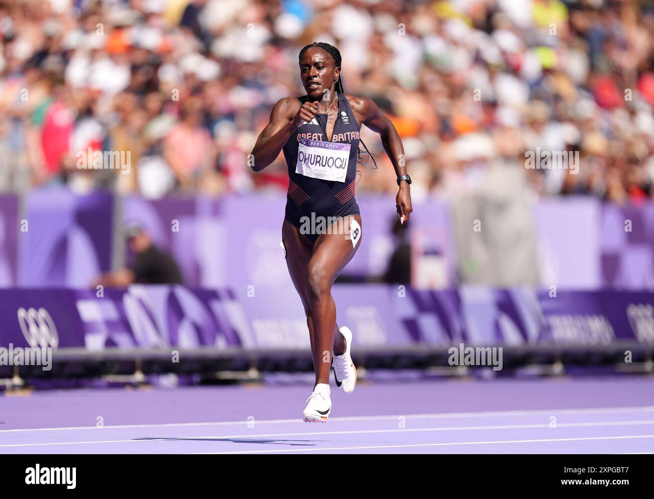 Great Britain's Victoria Ohuruogu winning her Women's 400m Repechage ...