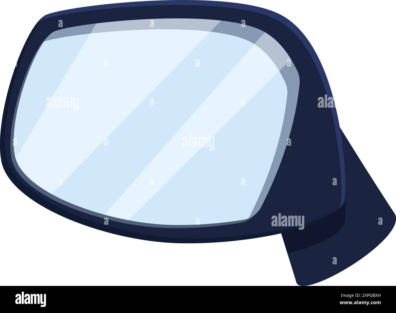 Car side rearview mirror is reflecting the clear blue sky hi-res stock ...