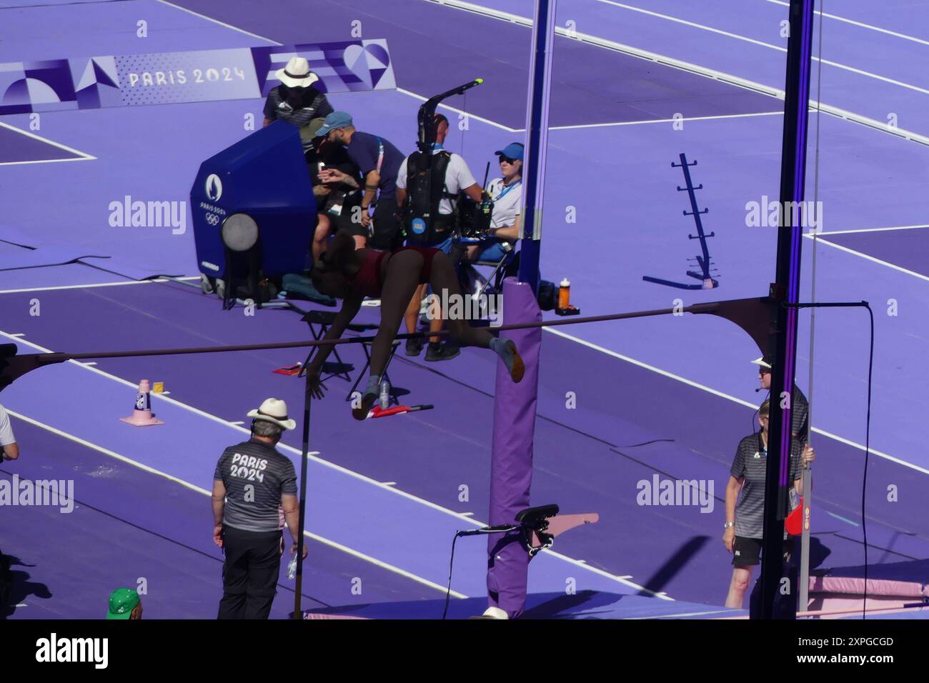 Stade de France, 93200 St Denis, France, Aug 5, 2024. Under intense ...