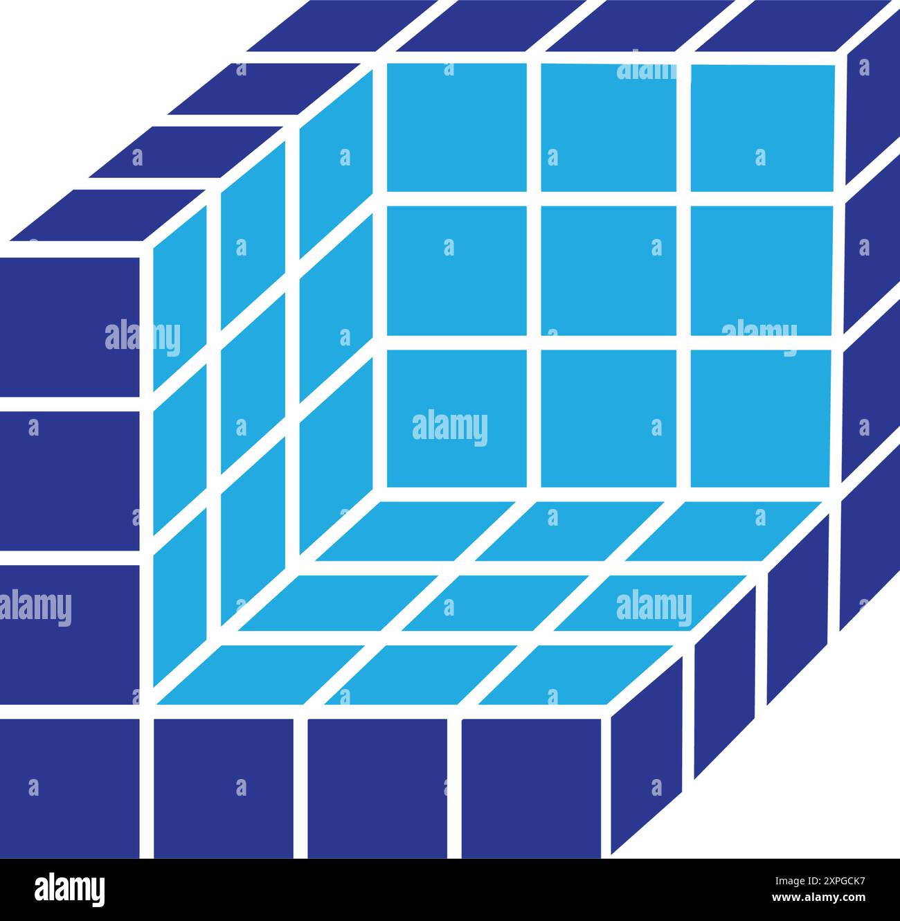 three cube logo illustration element design Stock Vector Image & Art ...