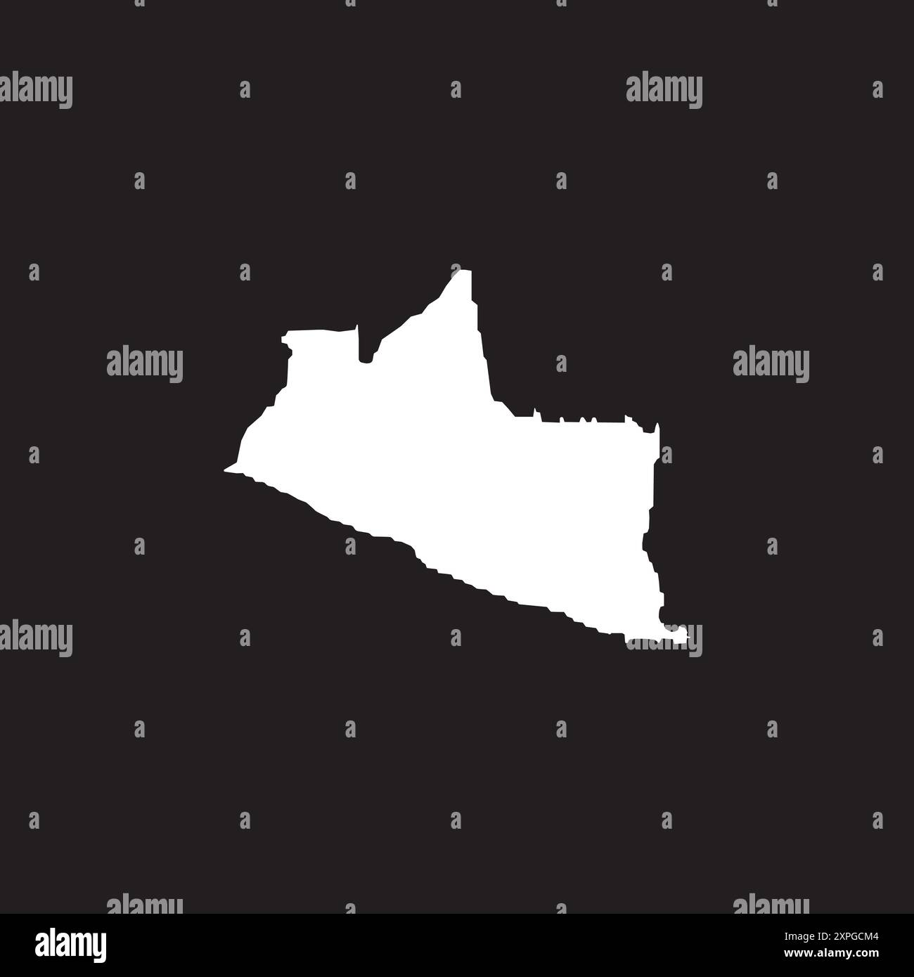 Yogyakarta vector outline map hi-res stock photography and images - Alamy
