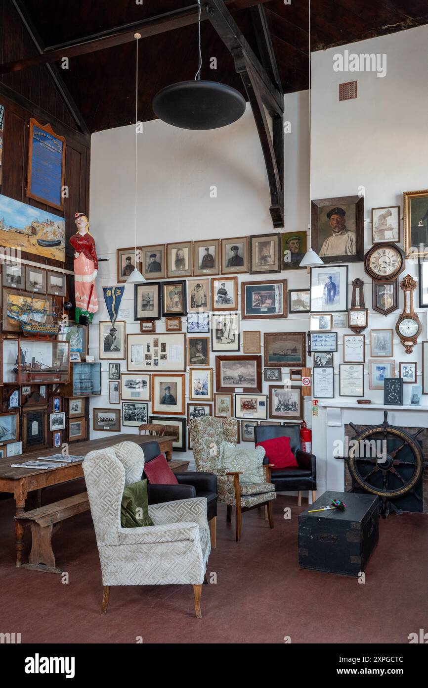 Interior of the Seaman's Reading Room, Southwold, Suffolk, UK ...