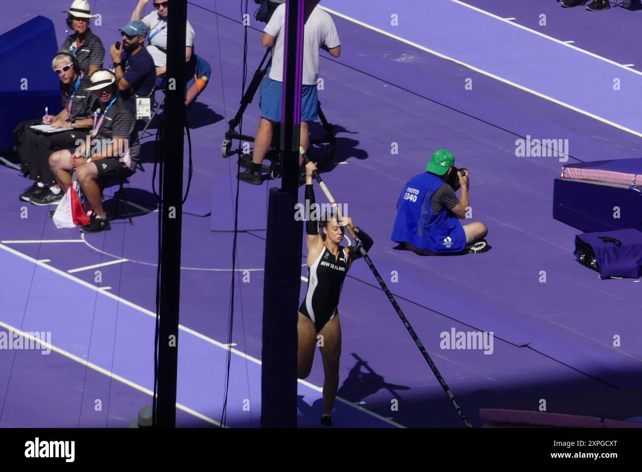 Stade de France, 93200 St Denis, France, Aug 5, 2024. Under intense ...