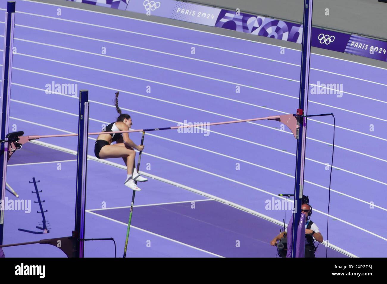 Stade de France, 93200 St Denis, France, Aug 5, 2024. Under intense ...