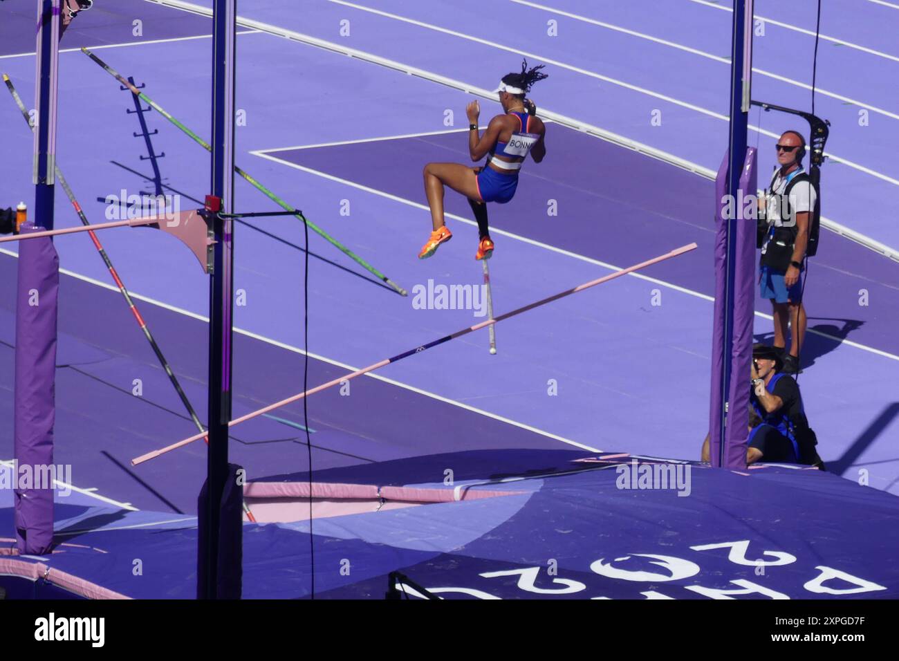 Stade de France, 93200 St Denis, France, Aug 5, 2024. Under intense ...