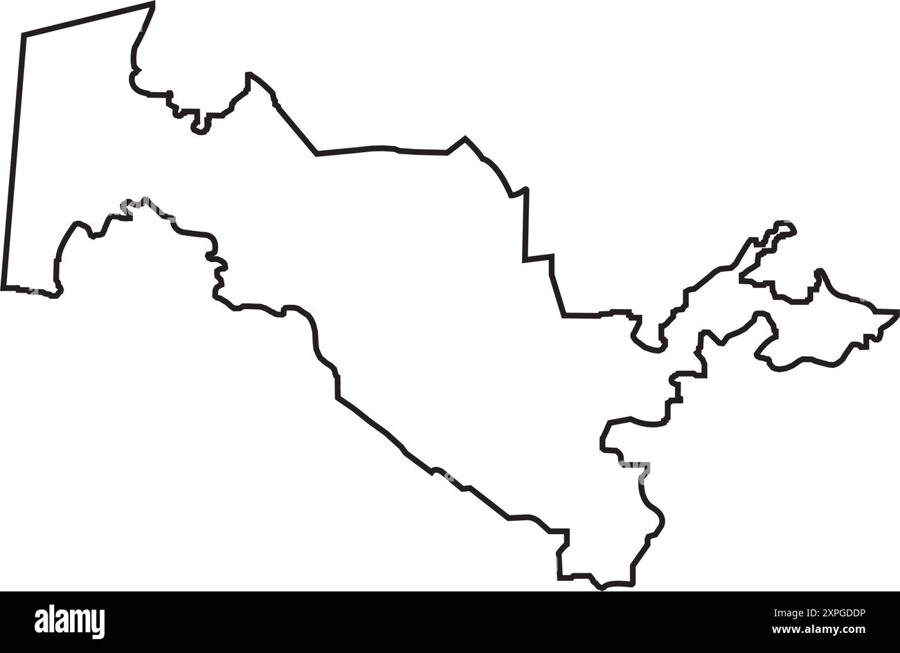 Uzbekistan map icon illustration symbol design Stock Vector Image & Art ...