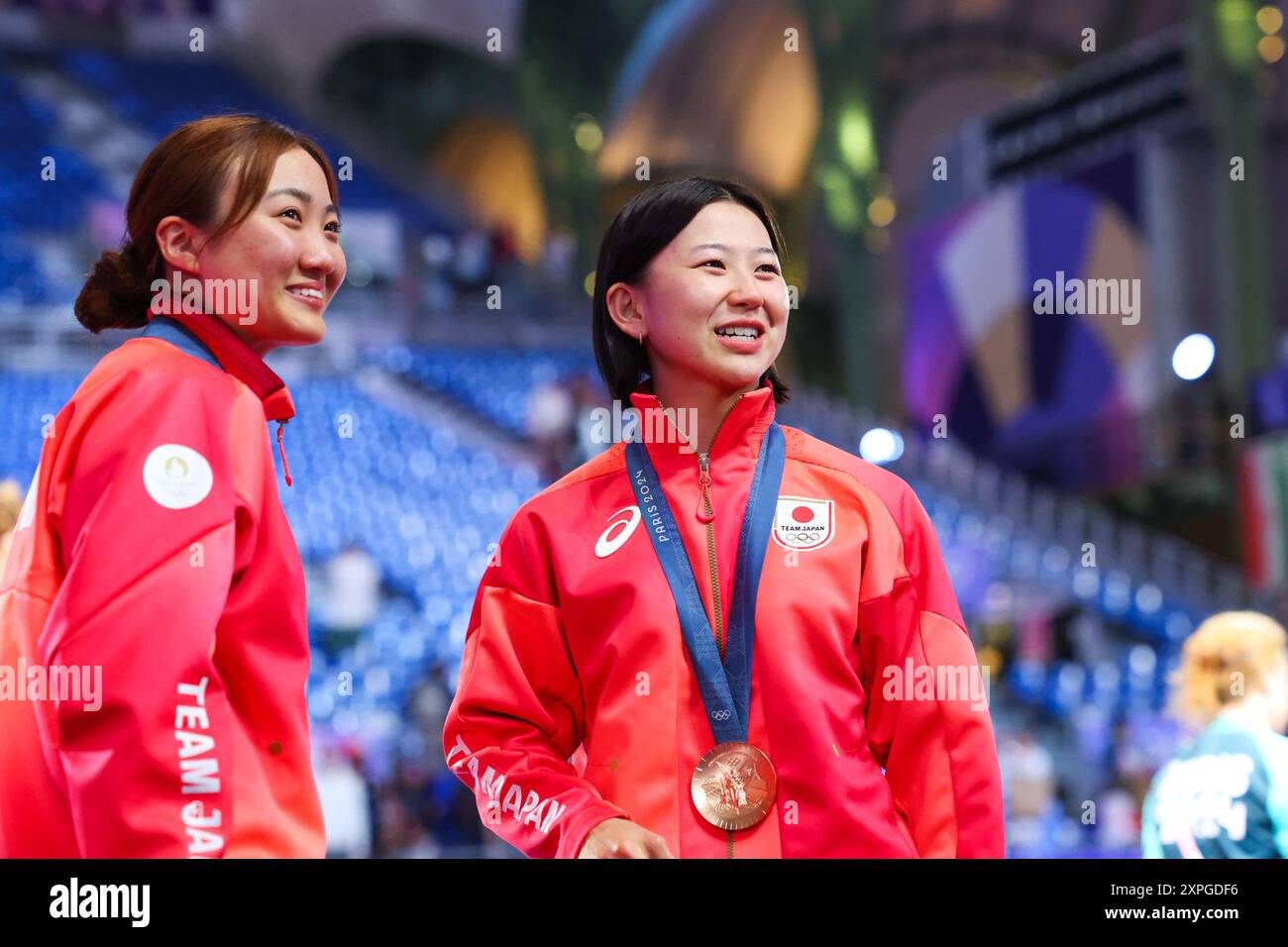 Paris, France. 3rd Aug, 2024. (L to R) Seri Ozaki, Risa Takashima (JPN ...