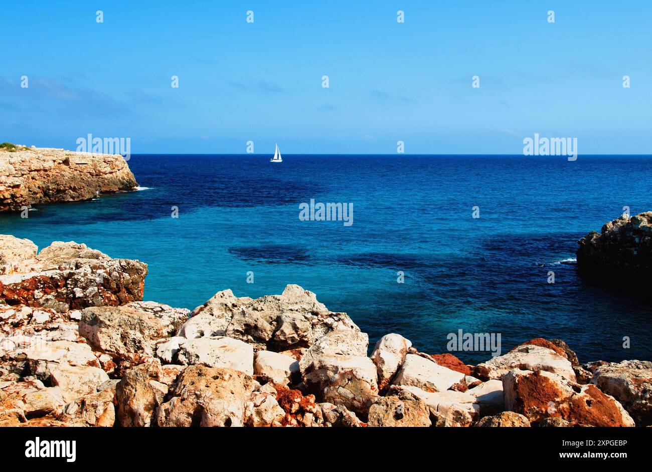Cala Morlanda on the island of Mallorca in the Balearic archipelago in ...