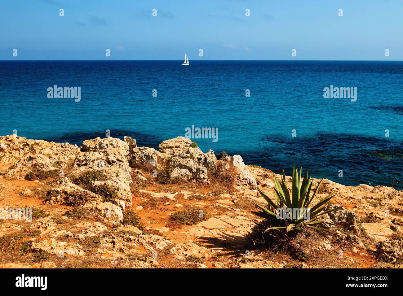 Cala Morlanda on the island of Mallorca in the Balearic archipelago in ...