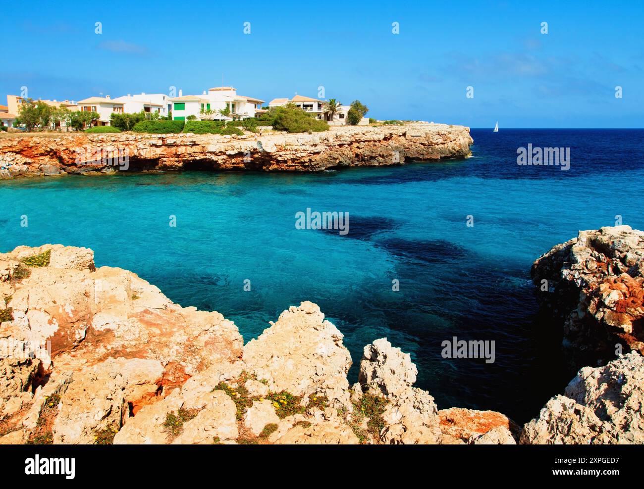 Cala Morlanda on the island of Mallorca in the Balearic archipelago in ...