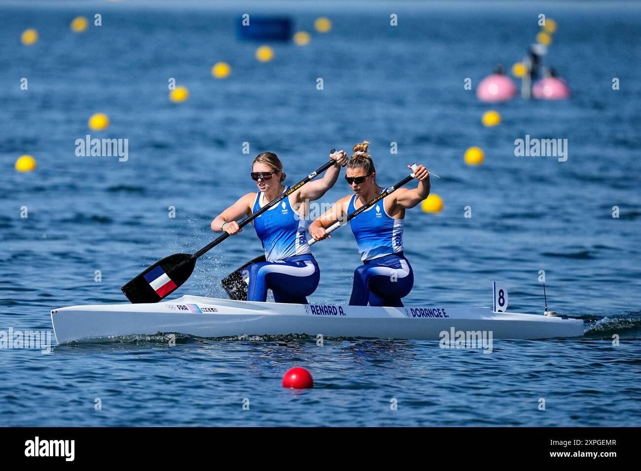 Axelle Renard and Eugenie Dorange of France compete during Women's ...