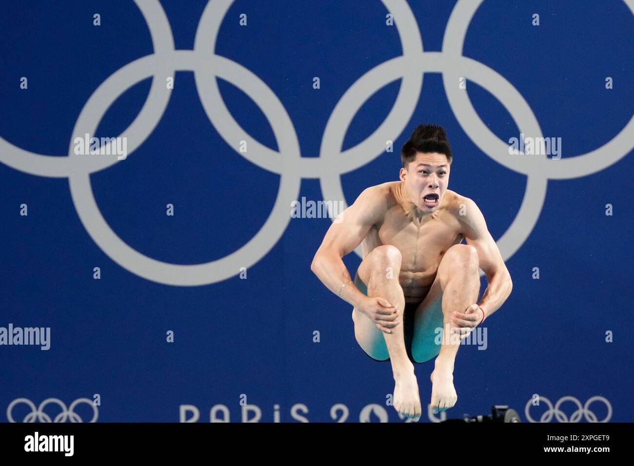 Mexico's Osmar Olvera Ibarra competes in the men's 3m springboard ...