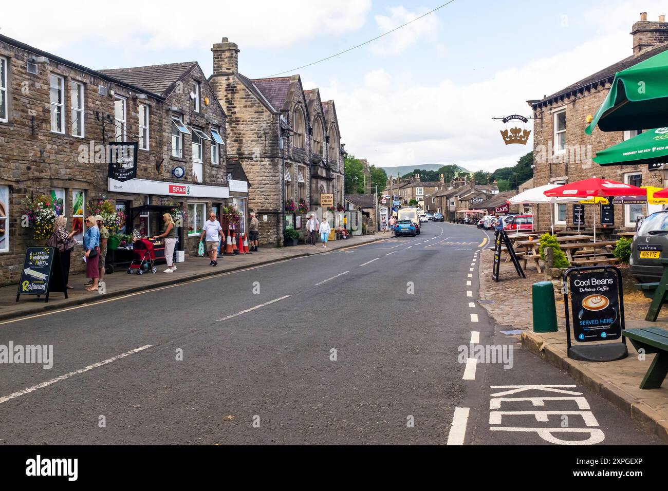 Market Place, Hawes, Yorkshire, UK Stock Photo - Alamy