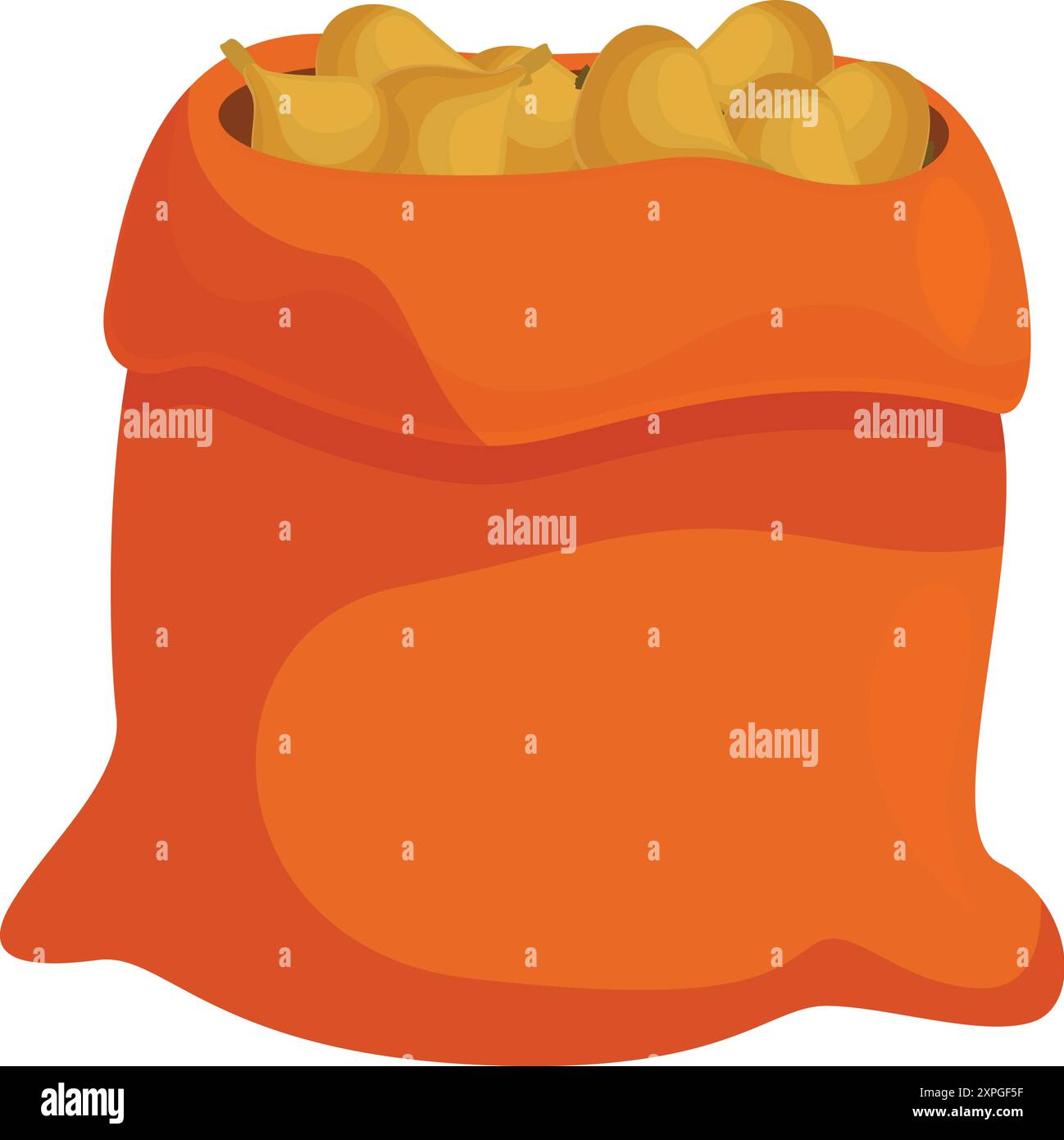 Burlap sack fresh raw Stock Vector Images - Alamy