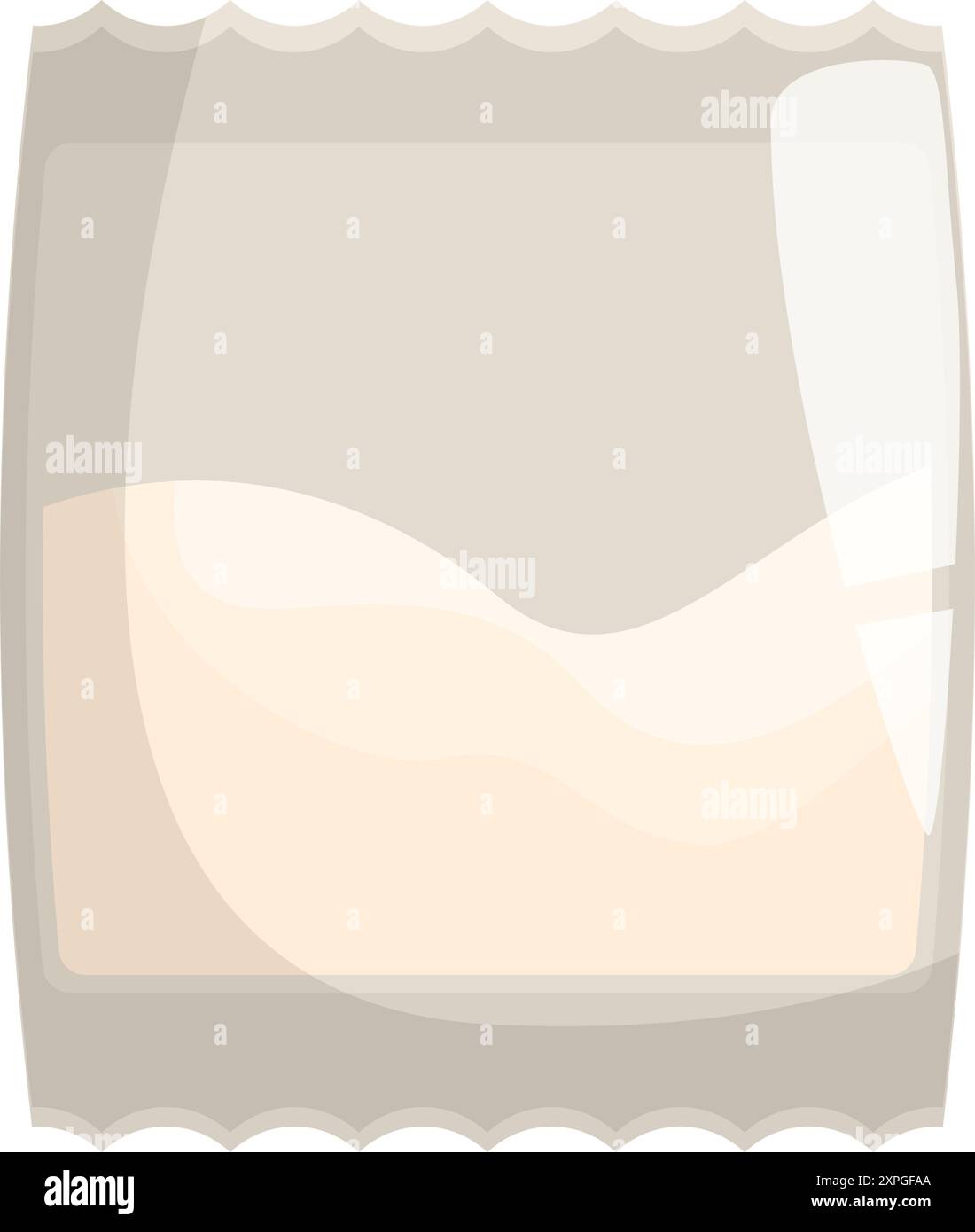 Transparent packaging containing white powder is sealed shut ...