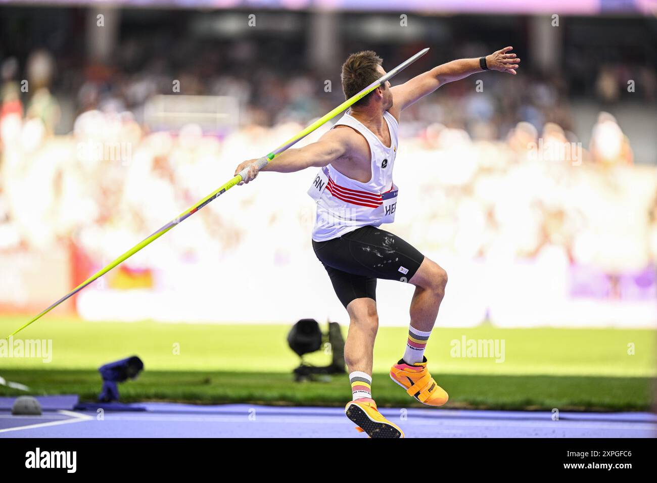 Paris, France. 06th Aug, 2024. Belgian athlete Timothy Herman pictured ...