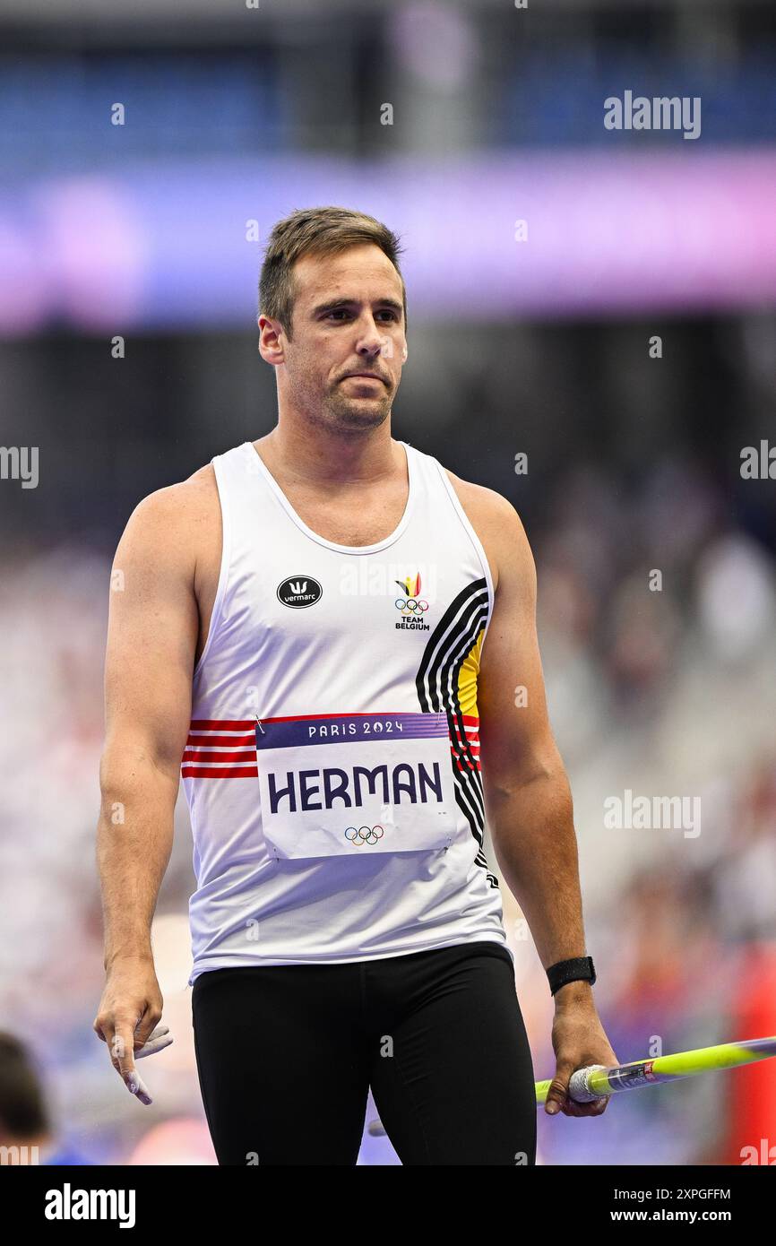 Paris, France. 06th Aug, 2024. Belgian athlete Timothy Herman pictured ...