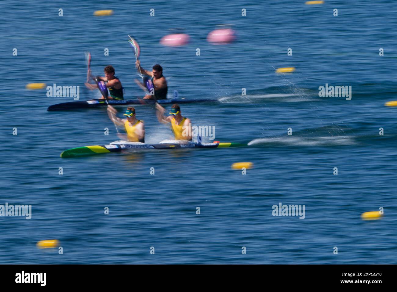 Australia's Thomas Green and Jean van der Westhuyzen compete in the men ...