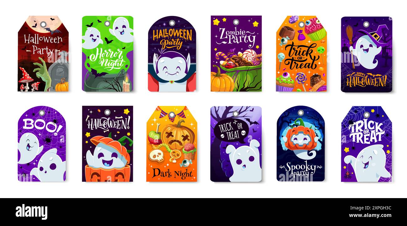 Haloween stickers vector vectors hi-res stock photography and images ...