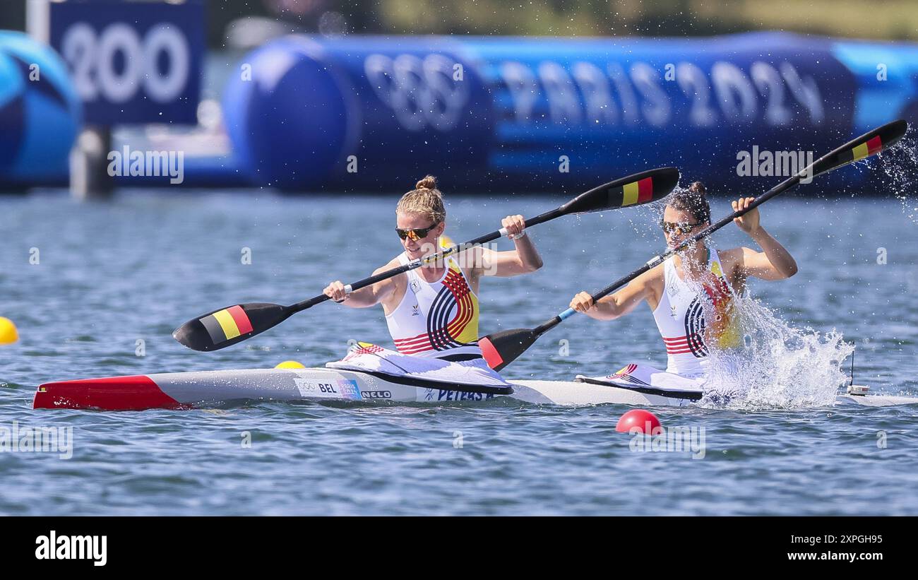 Paris, France. 06th Aug, 2024. Belgian kayaker Hermien Peters and ...