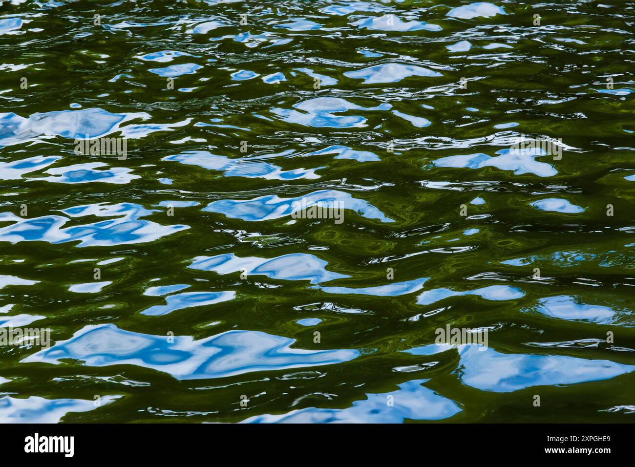 Ripples on the surface of a lake in the UK Stock Photo - Alamy