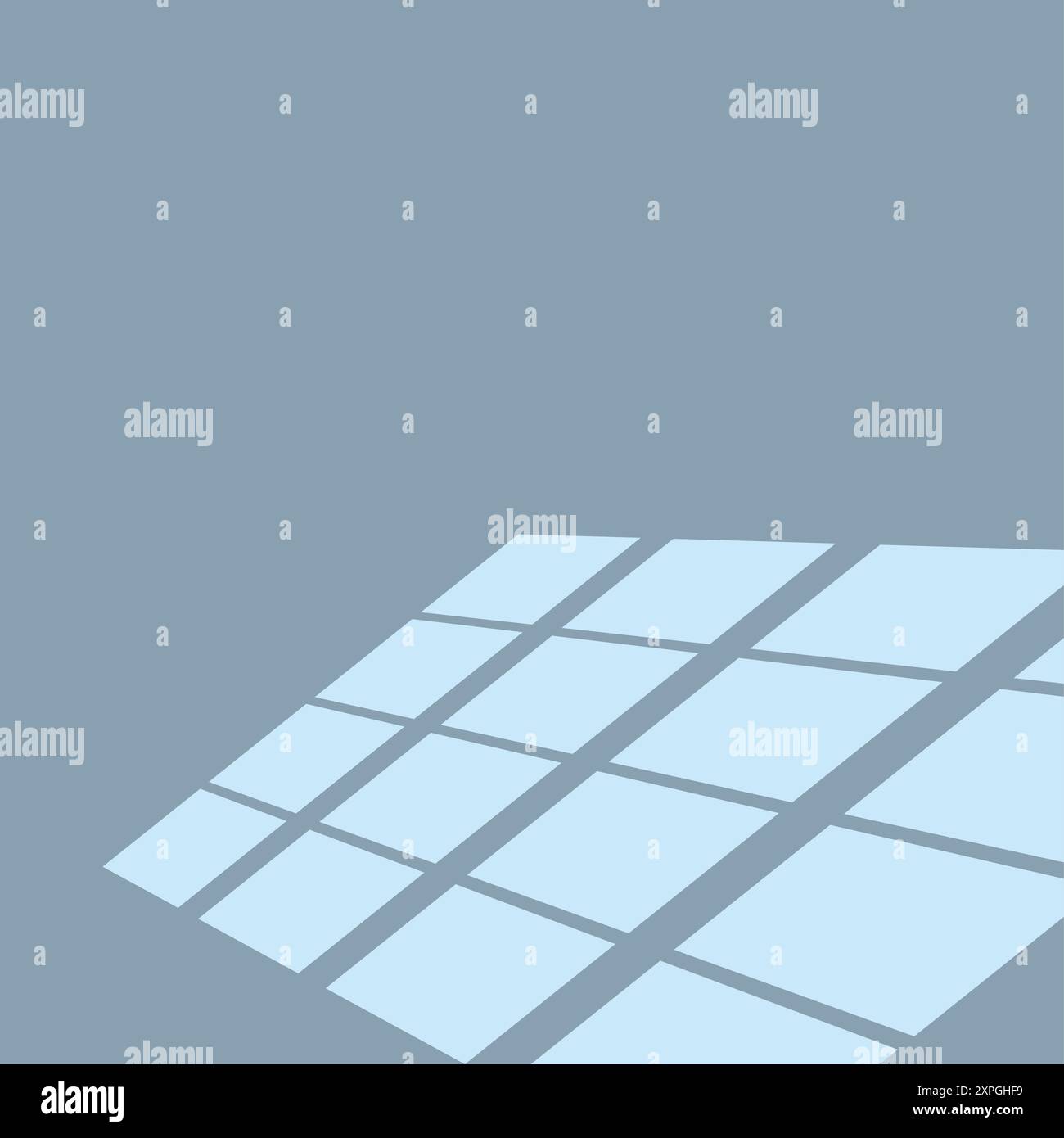 Sunlight is casting a geometric pattern on a wall from a slanted window ...