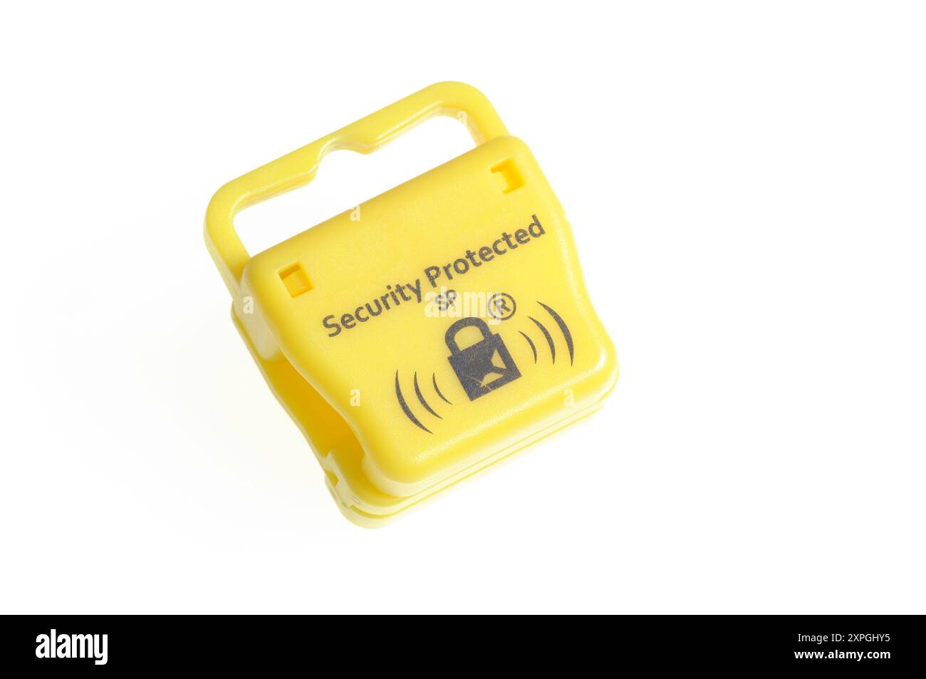 A security tag for attaching to shop products to prevent theft Stock ...