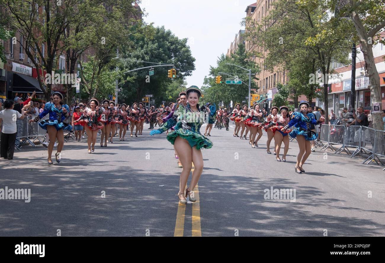 Bolivians of the San Simon Sucre dance troupe perform at the ...