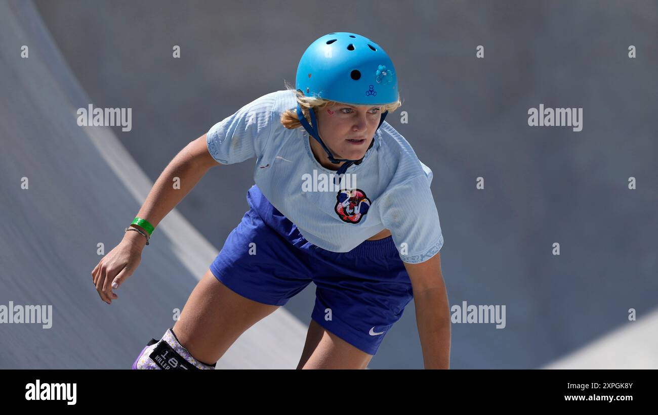 Bryce Wettstein of the United States competes during the women's ...