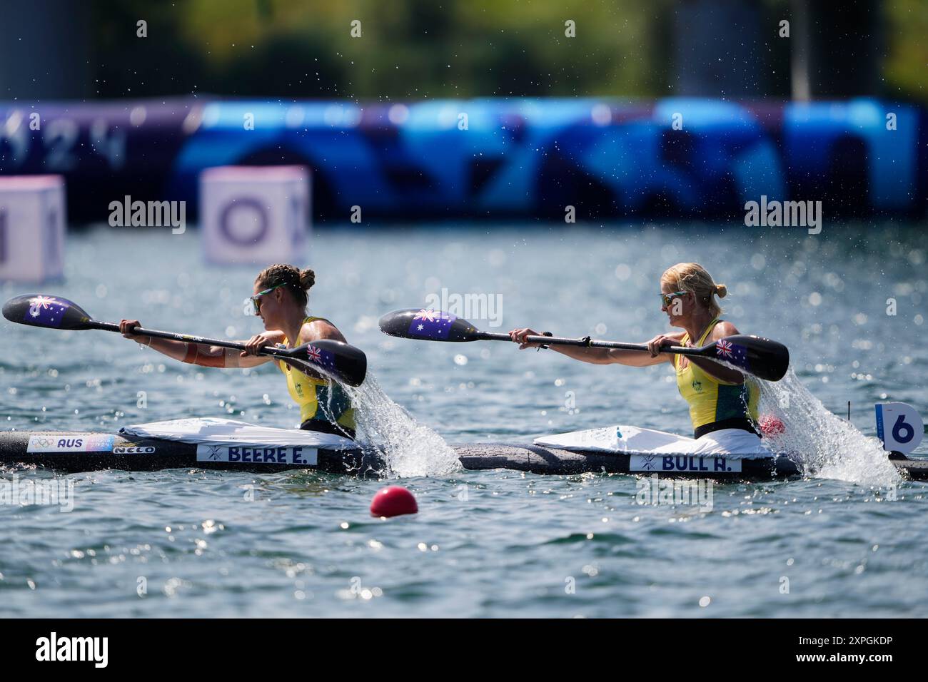 Australia's Ella Beere and Alyssa Bull compete in the women's kayak ...