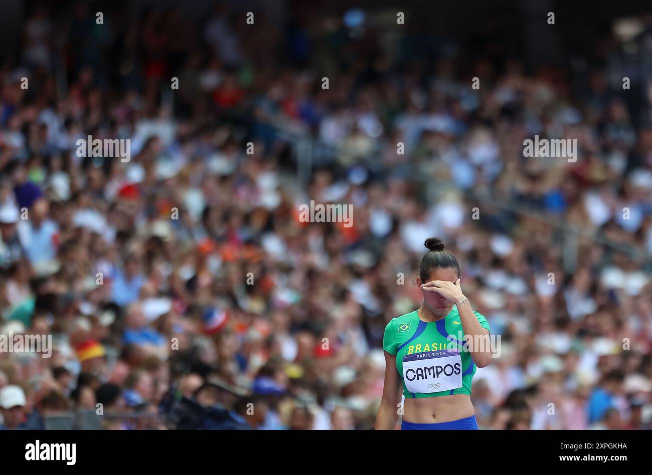 Paris, France. 6th Aug, 2024. Lissandra Maysa Campos of Brazil reacts ...