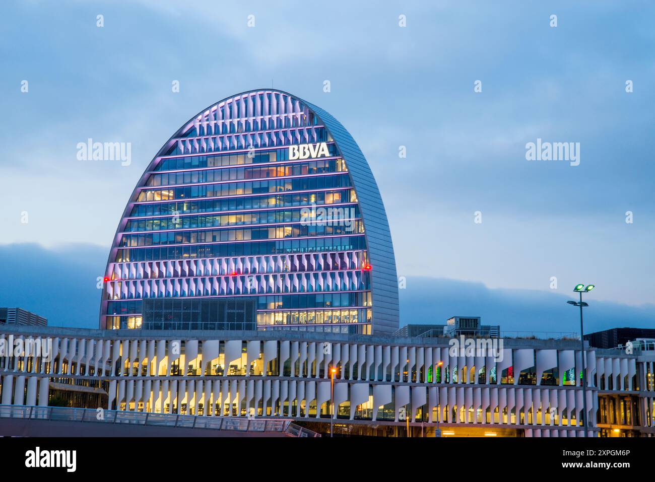 Bbva bank building madrid hi-res stock photography and images - Alamy