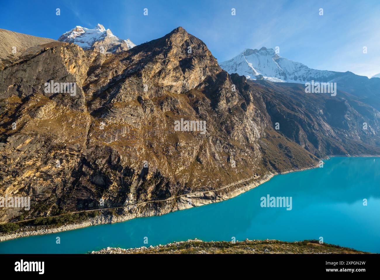 Beautiful lake Paron in Cordillera Blanca, Peru, South America Stock ...