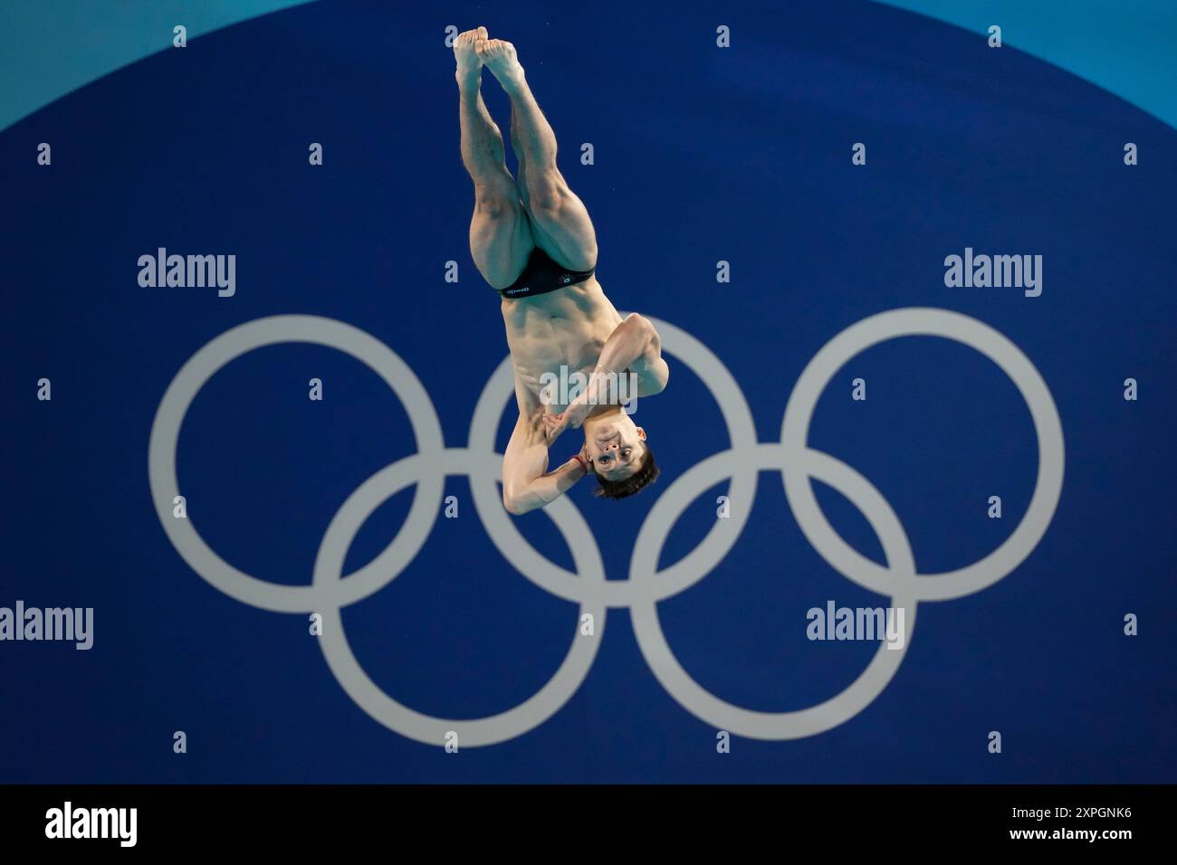 Mexico's Osmar Olvera Ibarra competes in the men's 3m springboard ...