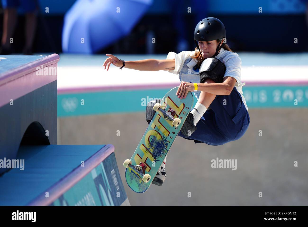 France's Emilie Alexandre during the Women's Park Prelims at La ...