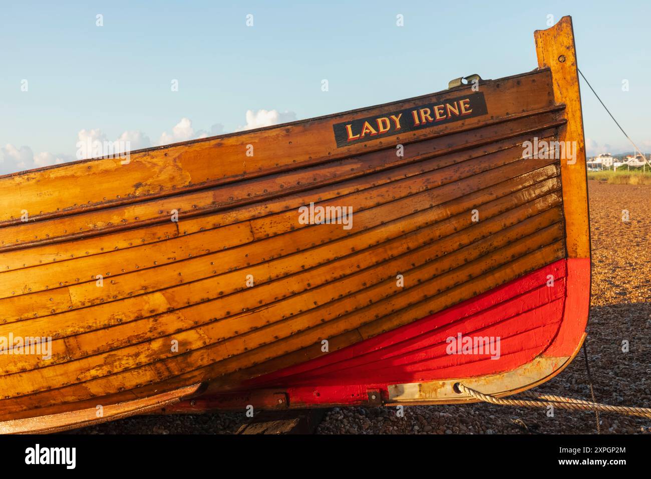 England, Kent, Deal, Deal Beach, Wooden Clinker Fishing Boat Stock ...