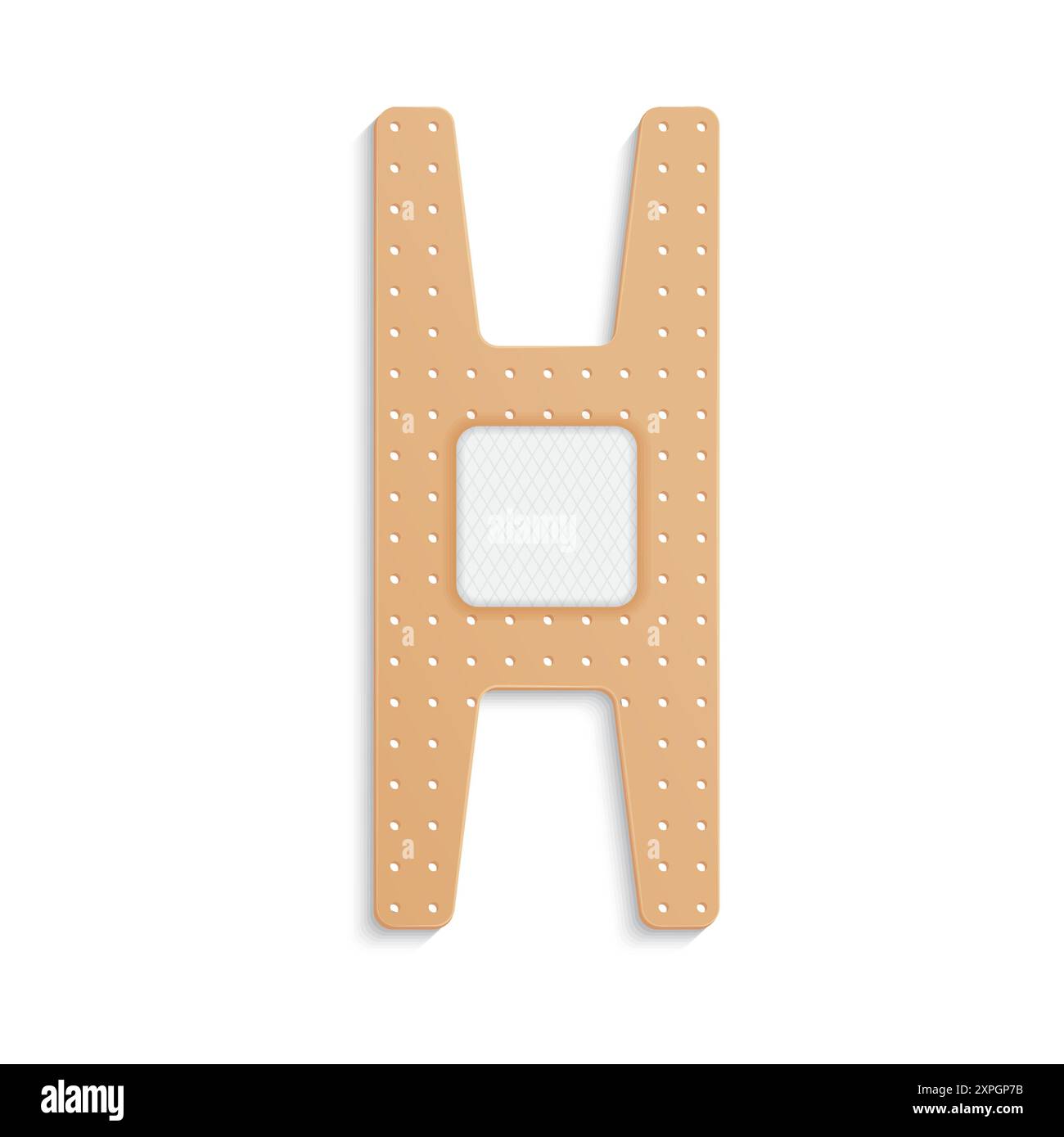 Medical plaster, elastic bandage with antibacterial patch for skin ...