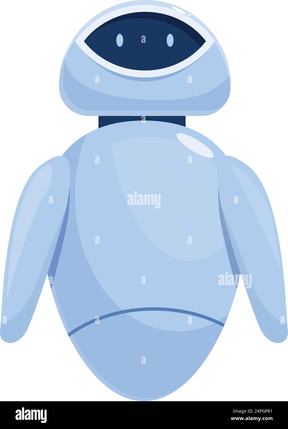 Cartoon robot standing with its arms at its sides Stock Vector Image ...