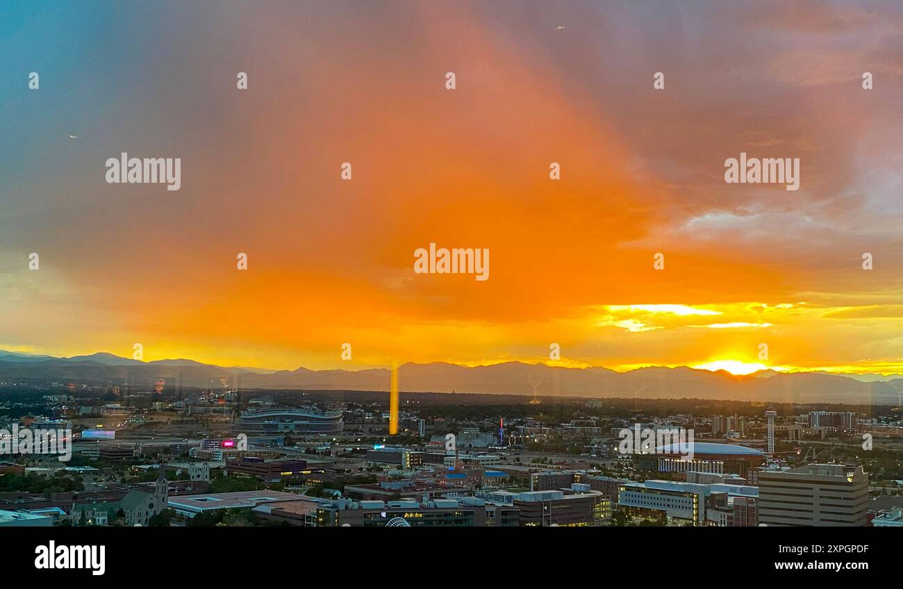 Denver sunset taken from hi-res stock photography and images - Alamy