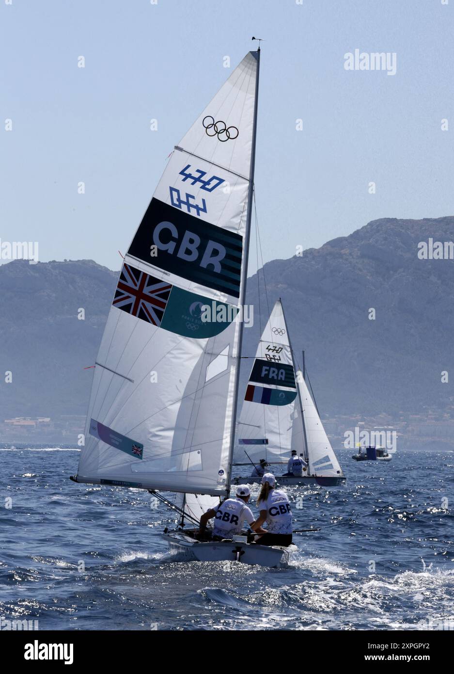 Great Britain's Chris Grube and Vita Heathcote in action during the ...