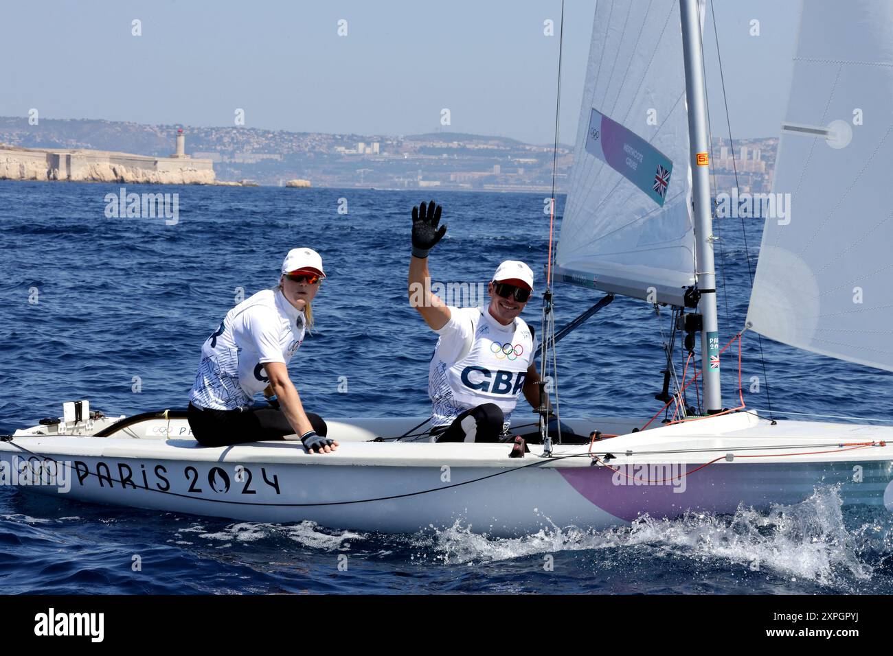 Great Britain's Chris Grube and Vita Heathcote in action during the ...